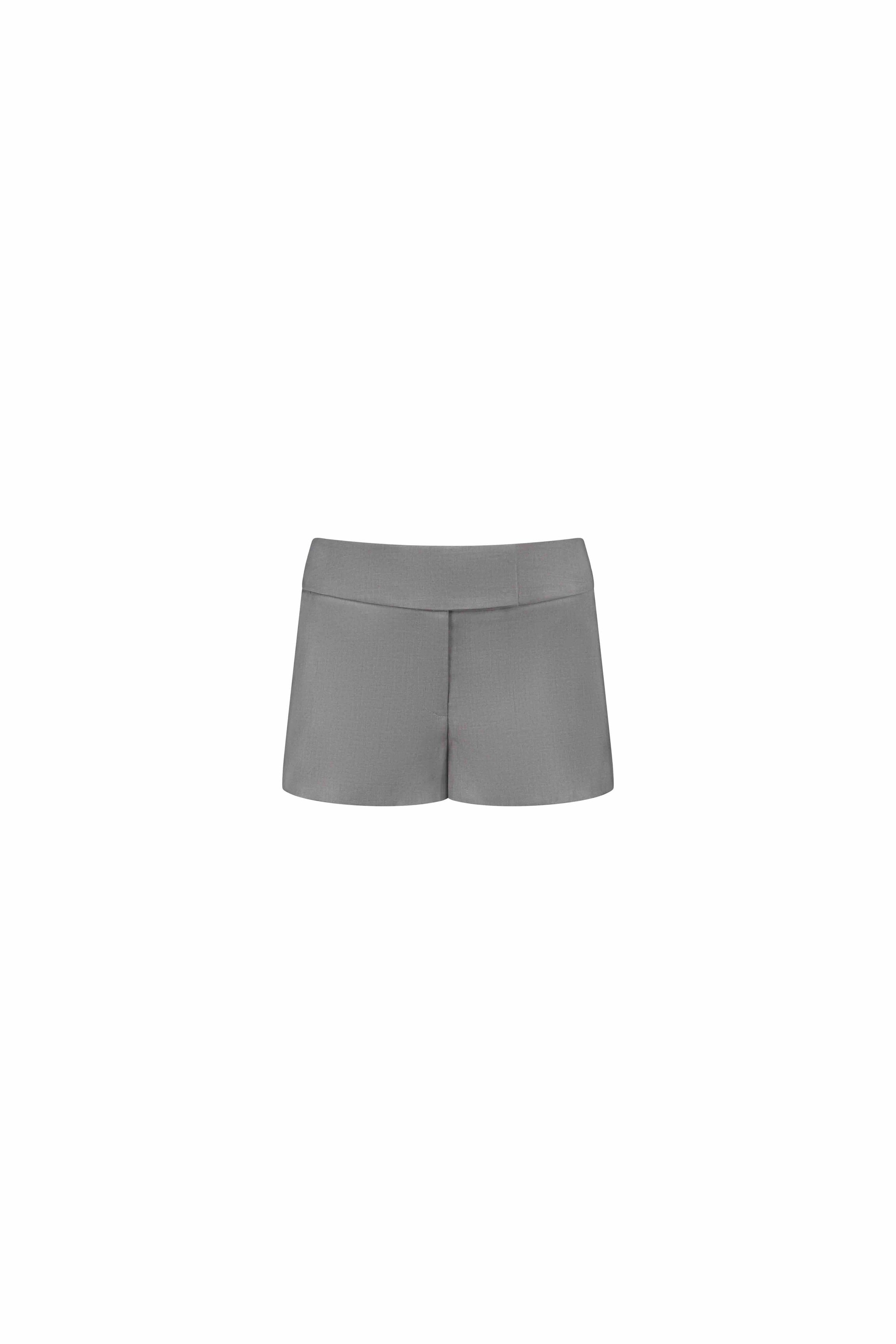 Wide Waistband Mini Shorts - Grey – With Consideration