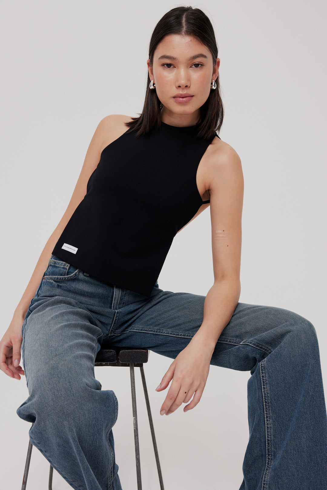 Backless Tie Top | Black – With Consideration